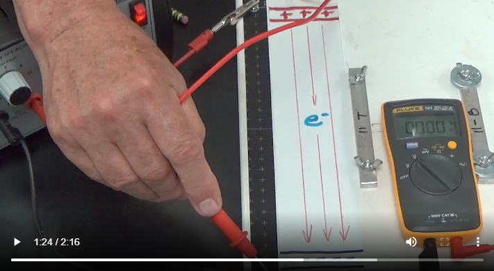 Solved Touch the red voltmeter probe to the top of the bolt | Chegg.com