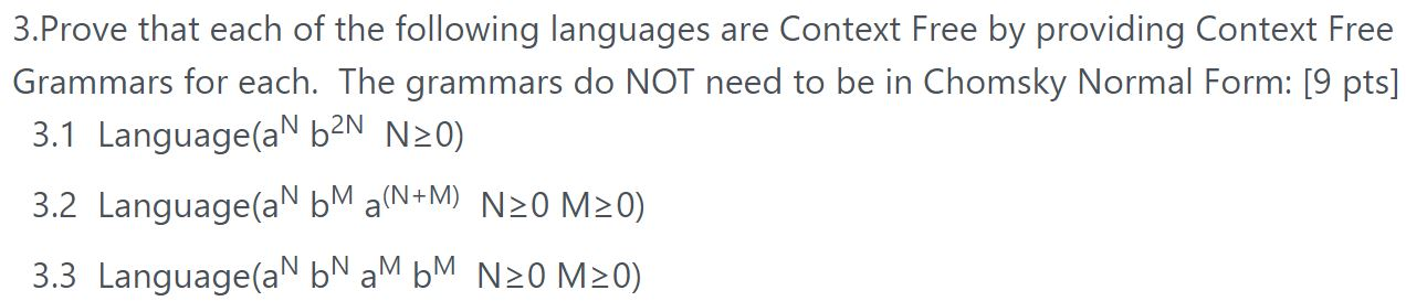 Solved 3.Prove that each of the following languages are | Chegg.com