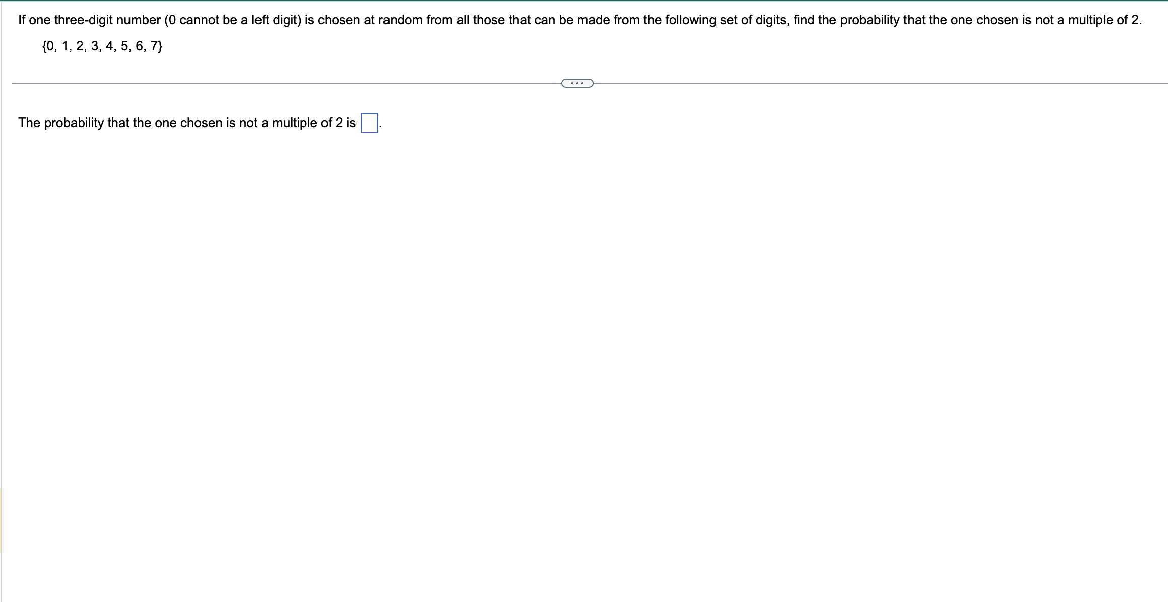 Solved If one three-digit number ( 0 cannot be a left digit) | Chegg.com