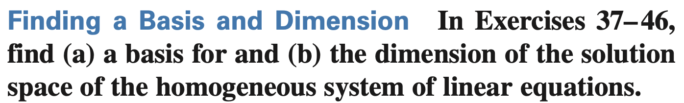 Solved Finding a Basis and Dimension In Exercises | Chegg.com