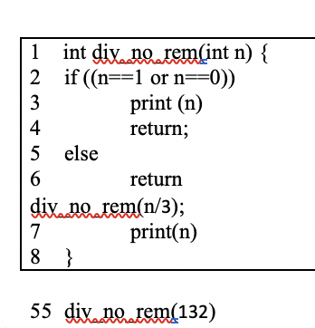 Solved Using the recursion program below, show the result of | Chegg.com