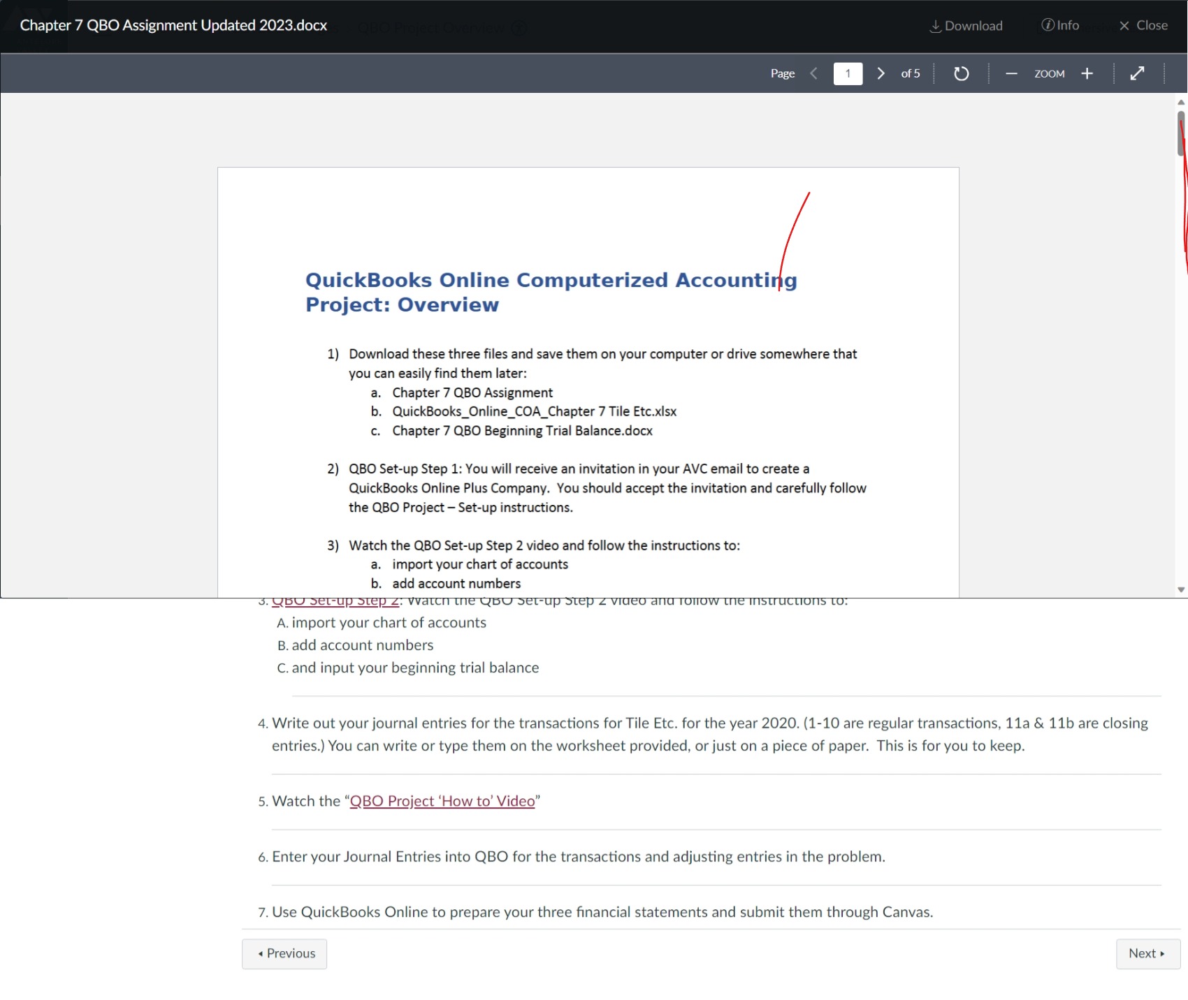 Solved QuickBooks Online Computerized Accounting Project: | Chegg.com