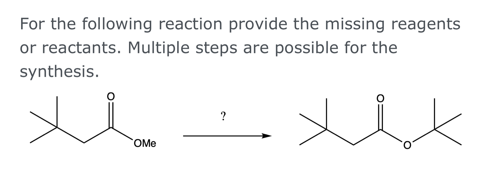 Solved For the following reaction provide the missing | Chegg.com