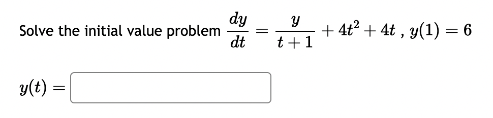 Solved Solve the initial value problem | Chegg.com