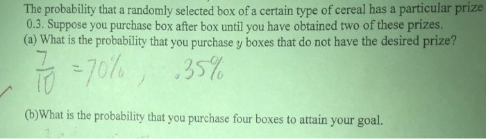Solved The probability that a randomly selected box of a | Chegg.com