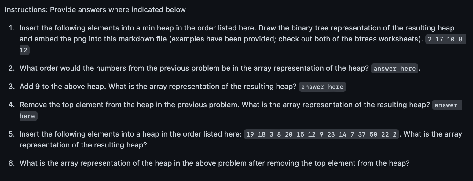 Solved Instructions: Provide answers where indicated below | Chegg.com