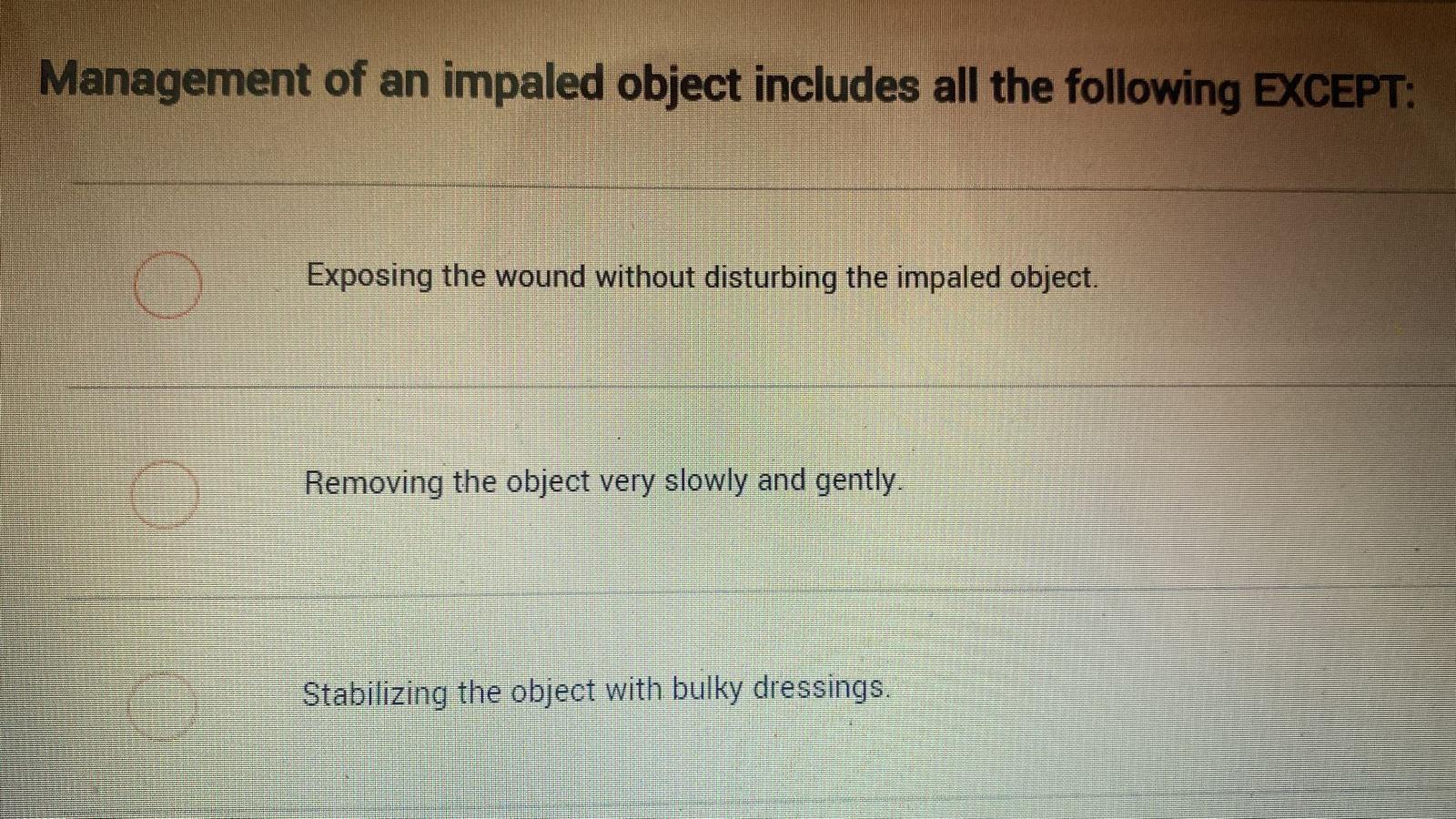 Solved When aiding a serious bleed, you should: Use gloves, | Chegg.com