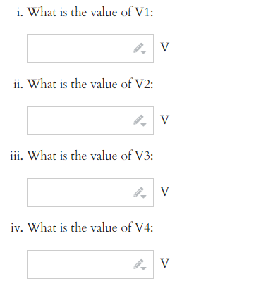 Solved ii. KCL at node with label V2: =0 V iii. KCL at node | Chegg.com