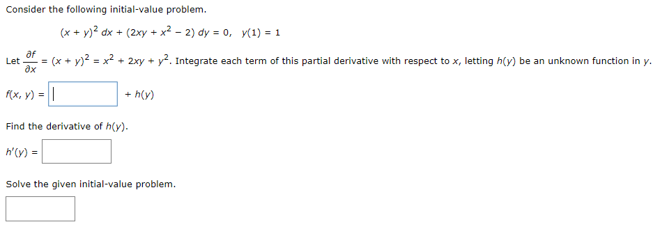 Solved Consider the following initial-value | Chegg.com