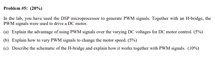 Solved In the lab, you have used the DSP microprocessor to | Chegg.com