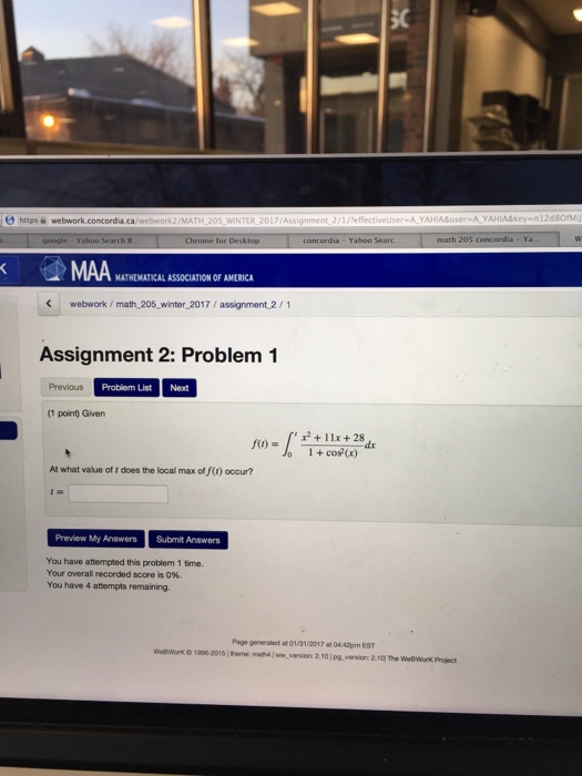 Solved le https webwork concordia ca webwork2/MATH 205 | Chegg.com Solved le https webwork concordia ca webwork2/MATH 205 | Chegg.com