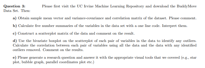 Solved Use R to solve the question.Question 3:Please first | Chegg.com