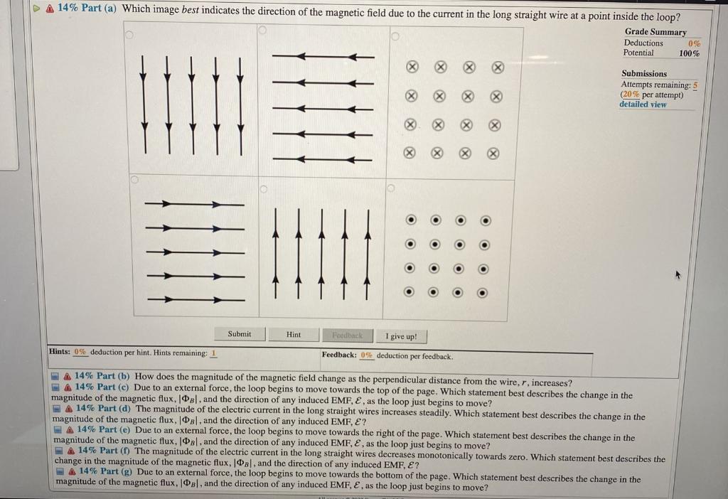 Solved (6\%) Problem 8: A flat rectangular wire loop is | Chegg.com