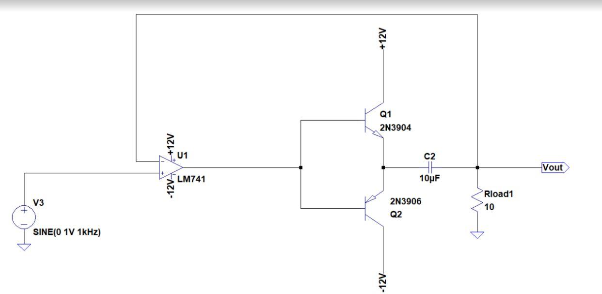Solved Build the circuit in LTSPICE.Simulate "entry and exit | Chegg.com