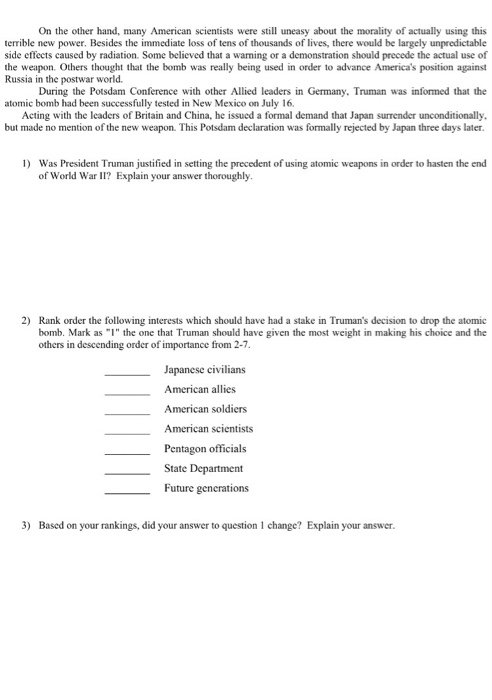 Atomic Bomb Worksheet - Kindergarten Printable Sheet