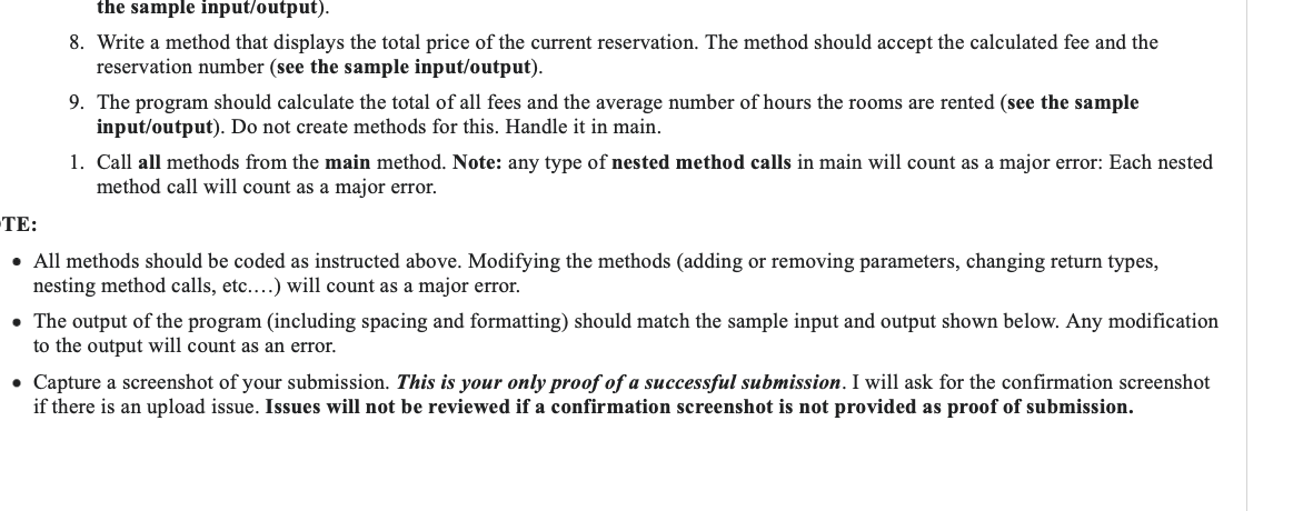 ogram Description llow the requirements below to | Chegg.com