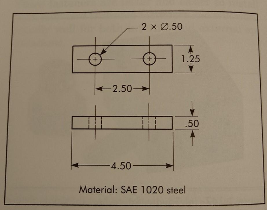 Design a locating system for the part shown below | Chegg.com
