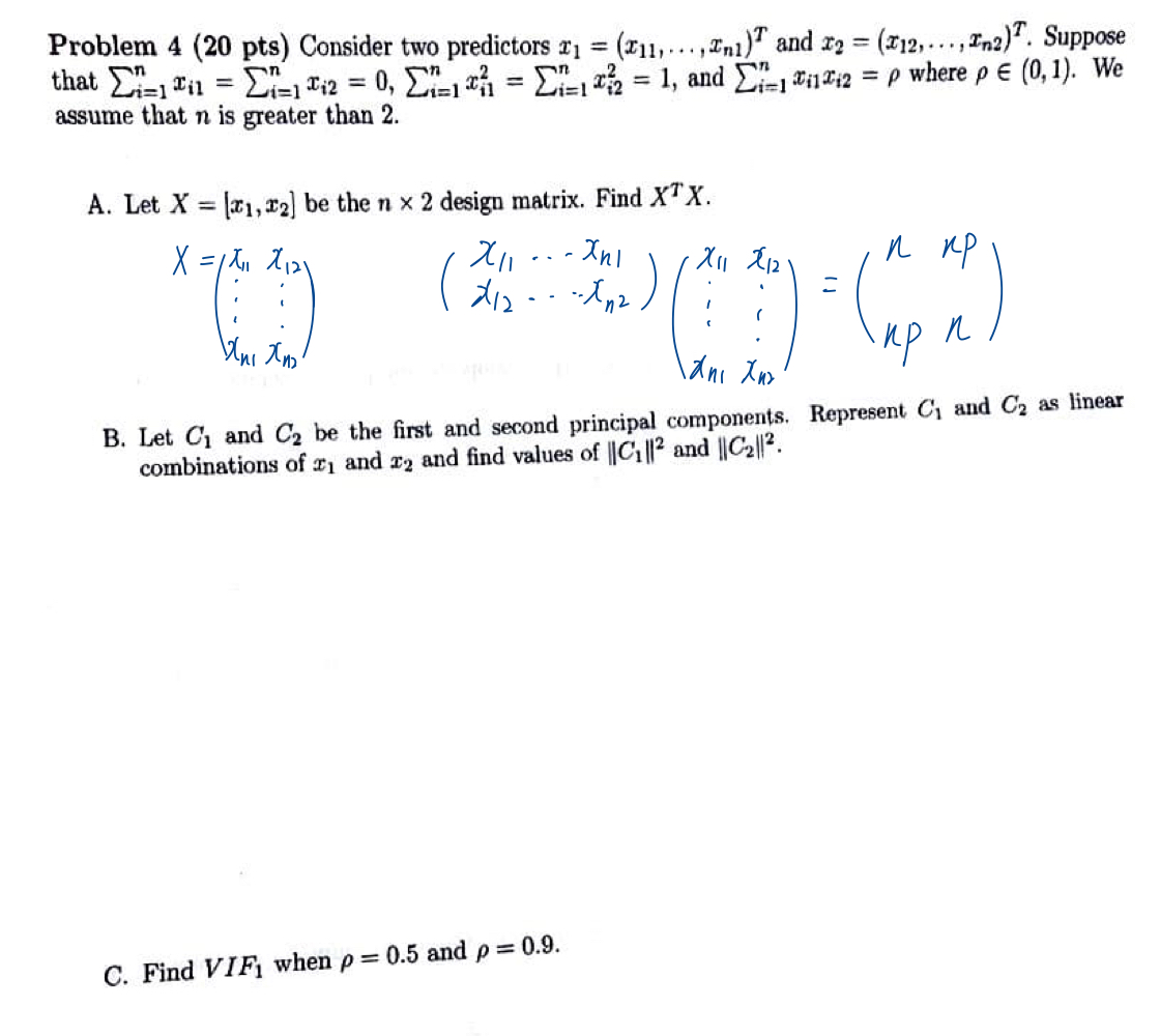 Problem 4 (20 pts) Consider two predictors | Chegg.com