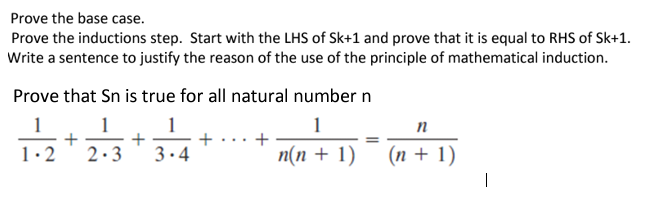 Solved Prove the base case. Prove the inductions step. Start | Chegg.com