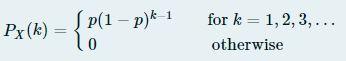 Solved Let X - Geometric(p). Find Var(X). Px(k) = SP(1 - | Chegg.com