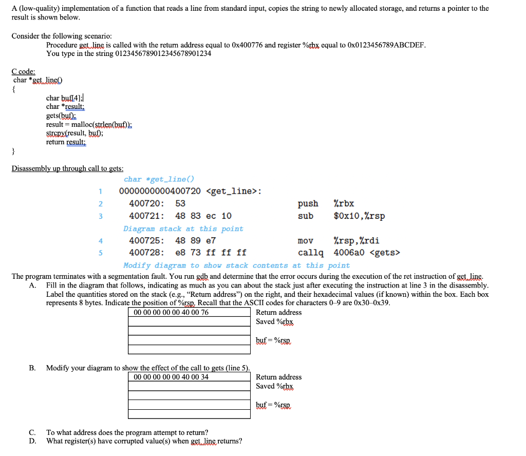 Solved A (low-quality) implementation of a function that | Chegg.com