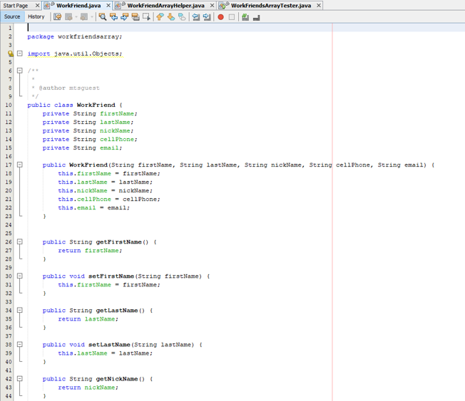 Solved There are 3 classes in this project: The WorkFriend | Chegg.com