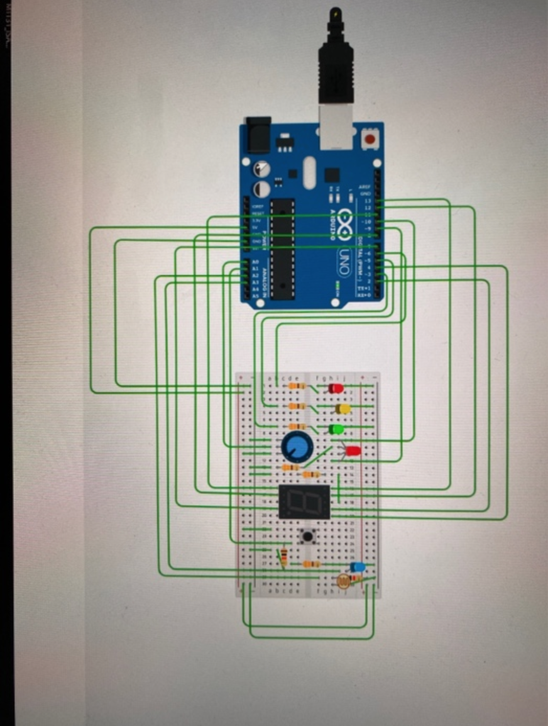 Solved all resistor leds are 330 ohms, bushputton led is | Chegg.com