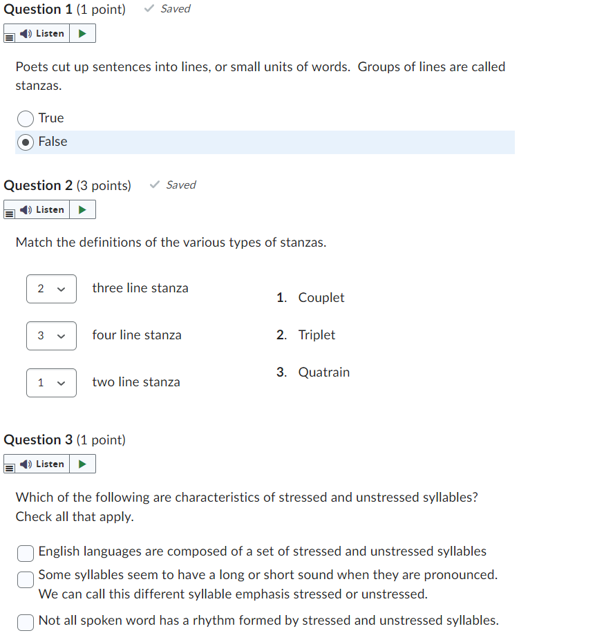 Poets cut up sentences into lines, or small units of | Chegg.com