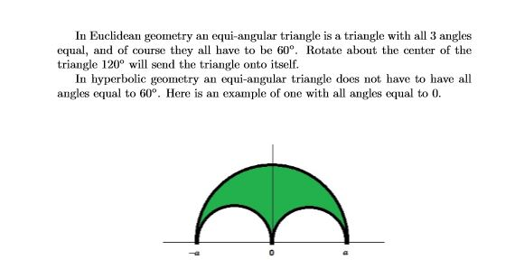 Solved In Euclidean geometry an equi-angular triangle is a | Chegg.com