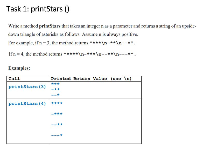 Solved no utility classes, array. ty. no system out print or | Chegg.com