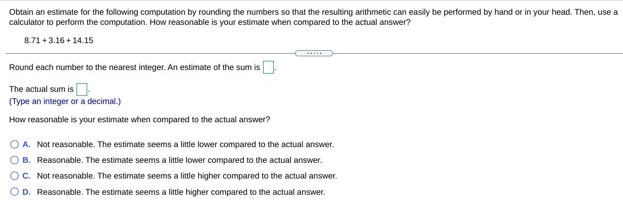 Solved Obtain an estimate for the following computation by | Chegg.com