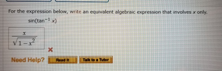 Solved For the expression below, write an equivalent | Chegg.com