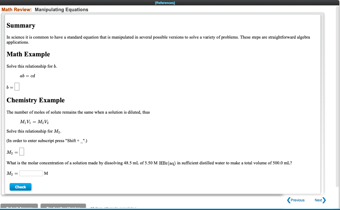 Solved [References] Summary In science it is common to have | Chegg.com