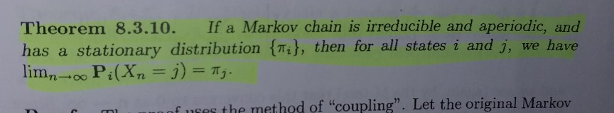 Exercise 8.5.15. Consider Ehrenfest's Urn (Example | Chegg.com