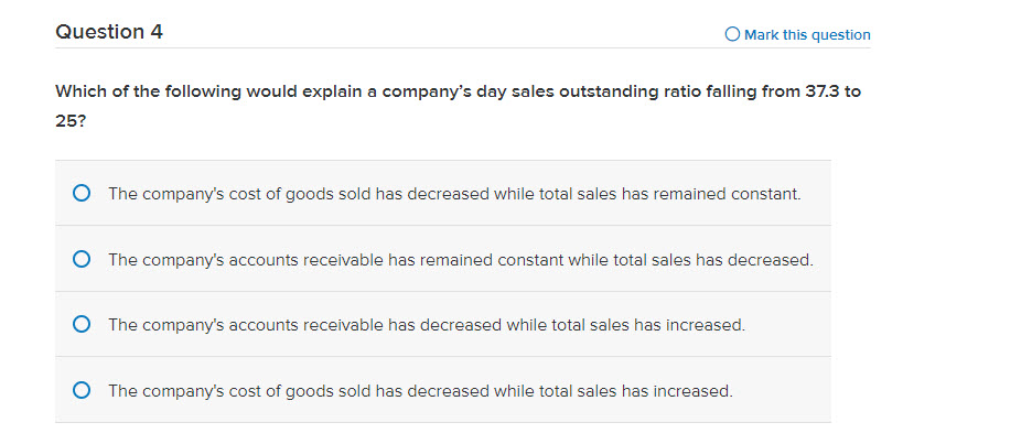 Solved Question 4 O Mark this question Which of the | Chegg.com