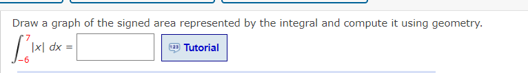 Solved Draw a graph of the signed area represented by the | Chegg.com