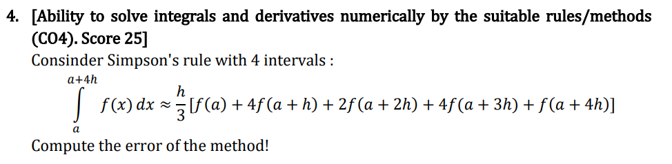 Solved [Ability to solve integrals and derivatives | Chegg.com