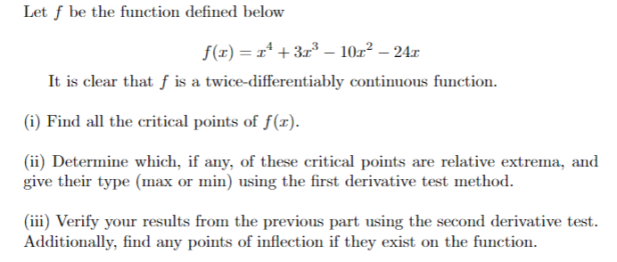 Solved Let f be the function defined below | Chegg.com