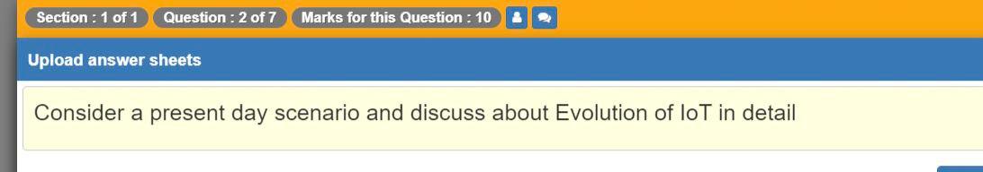 Solved Section : 1 of 1 Question : 2 of 7 Marks for this | Chegg.com