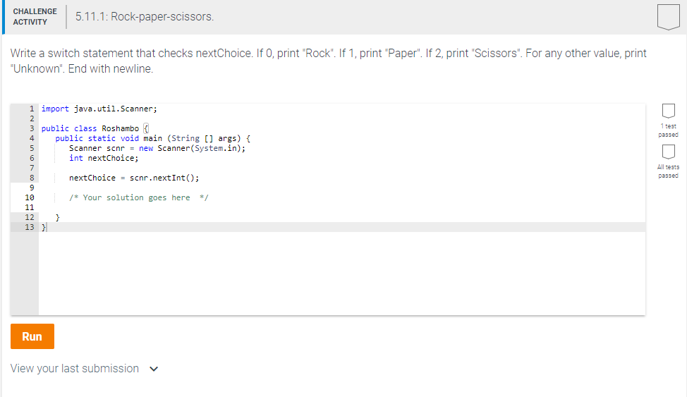 Solved Write a switch statement that checks nextChoice. If | Chegg.com