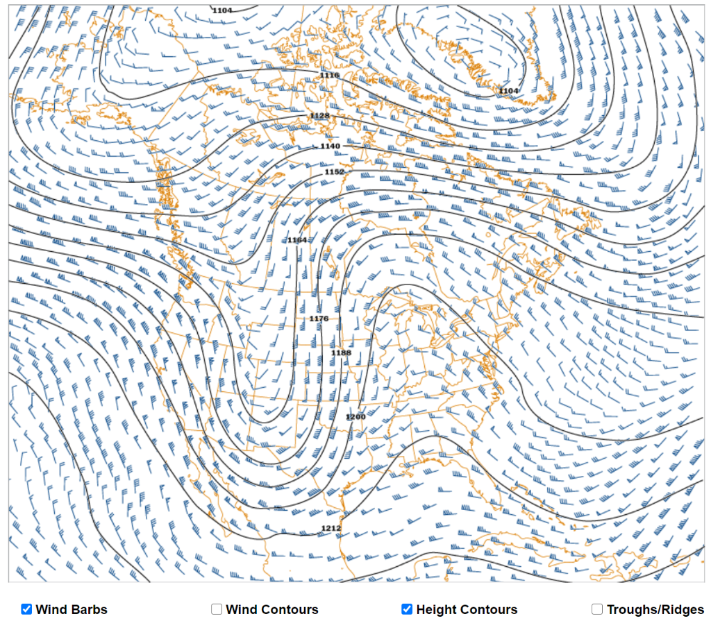Solved Constant Pressure Charts: 200 mb The air pressure | Chegg.com