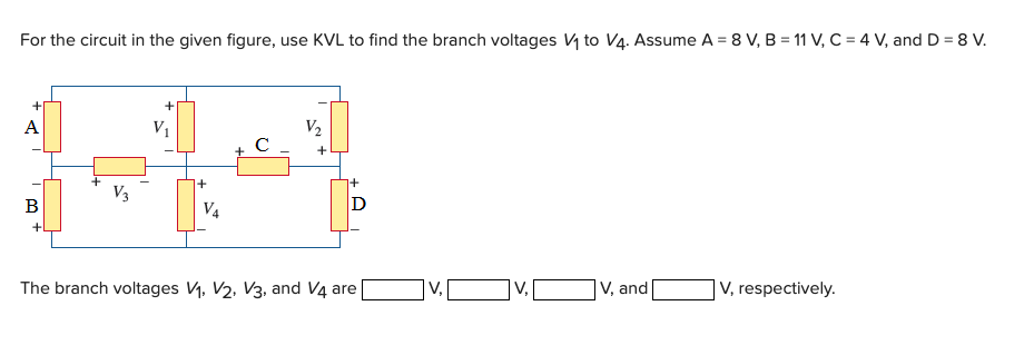 Solved For the circuit in the given figure, use KVL to find | Chegg.com