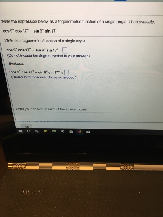 Solved Write the expression below as a trigonometric | Chegg.com