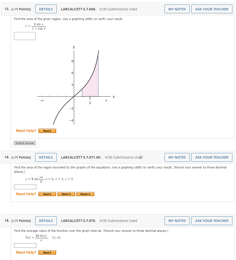 Solved 13. [-/1 Points] DETAILS ASK YOUR TEACHER Find the | Chegg.com