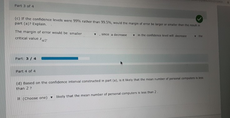 Solved How Many Computers In A Simple Random Sample Of 170 