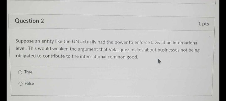 Solved Question 2Suppose an entity like the UN actually had | Chegg.com