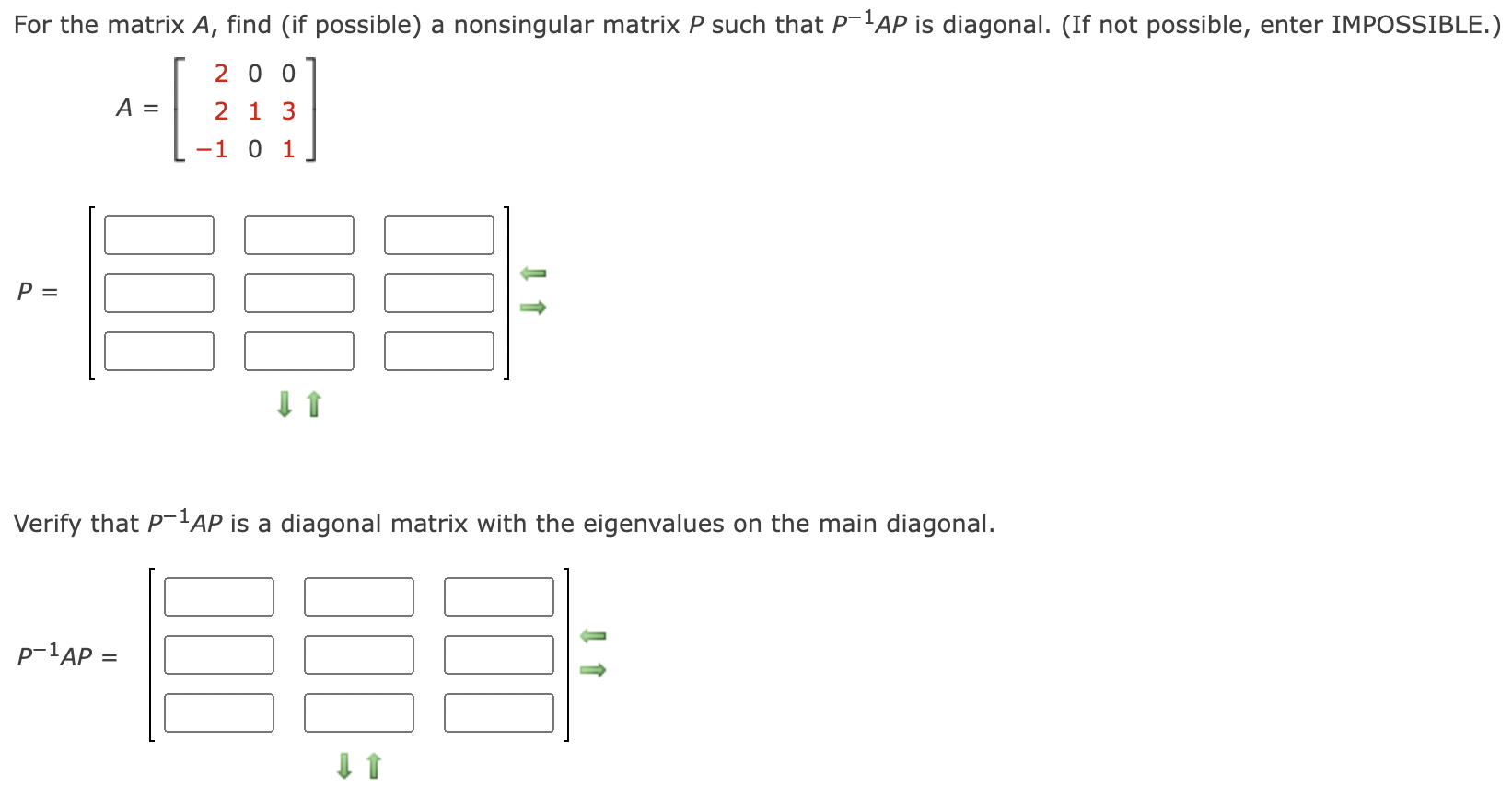 Solved Consider the following. -7 12 -2 -3 A = --[-2 ??). | Chegg.com