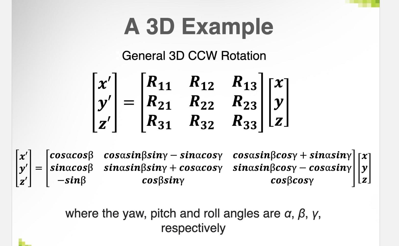Solved In Matlab Implement And Test The Below 3D Rotation Chegg