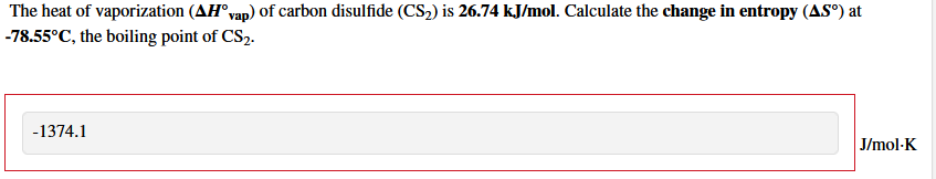 The heat of vaporization (ΔH∘ vap ) of carbon | Chegg.com