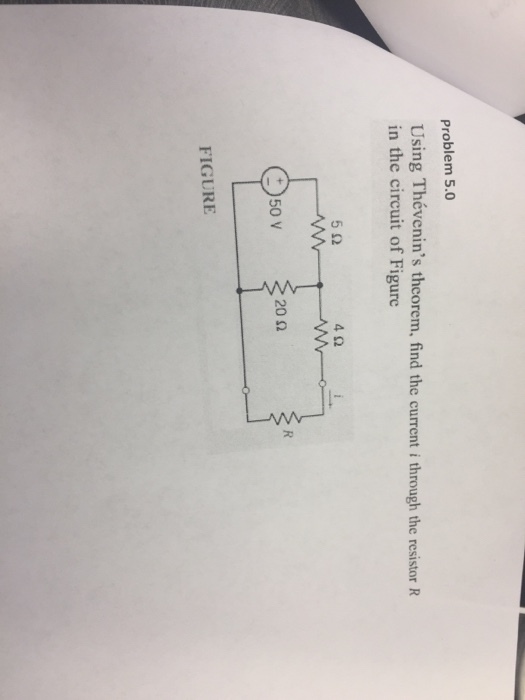Solved Using Thevenin's theorem, find the current i through | Chegg.com